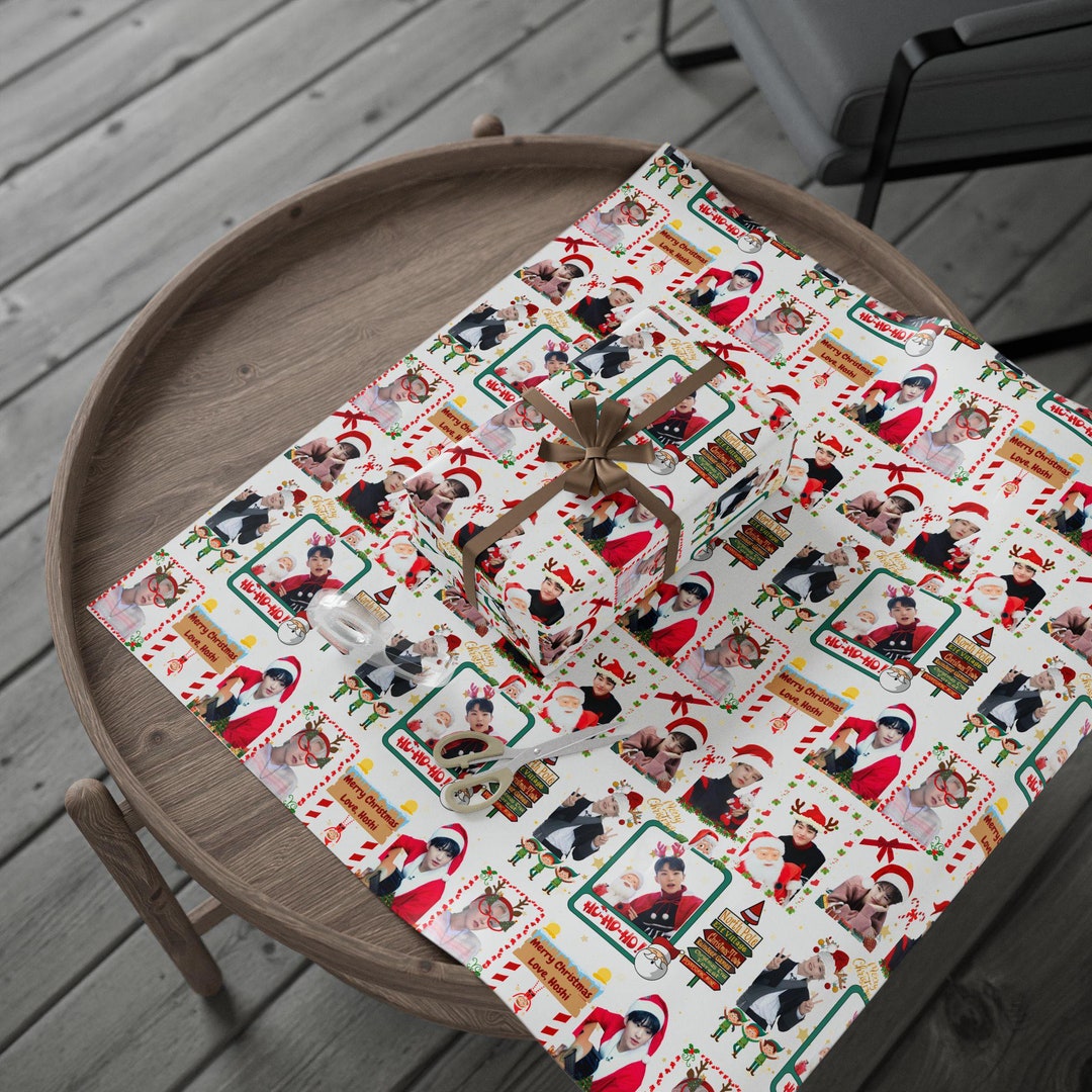 Hoshi Seventeen Christmas Wrapping Paper, SVT Wrapping Paper, Kpop Gift ...