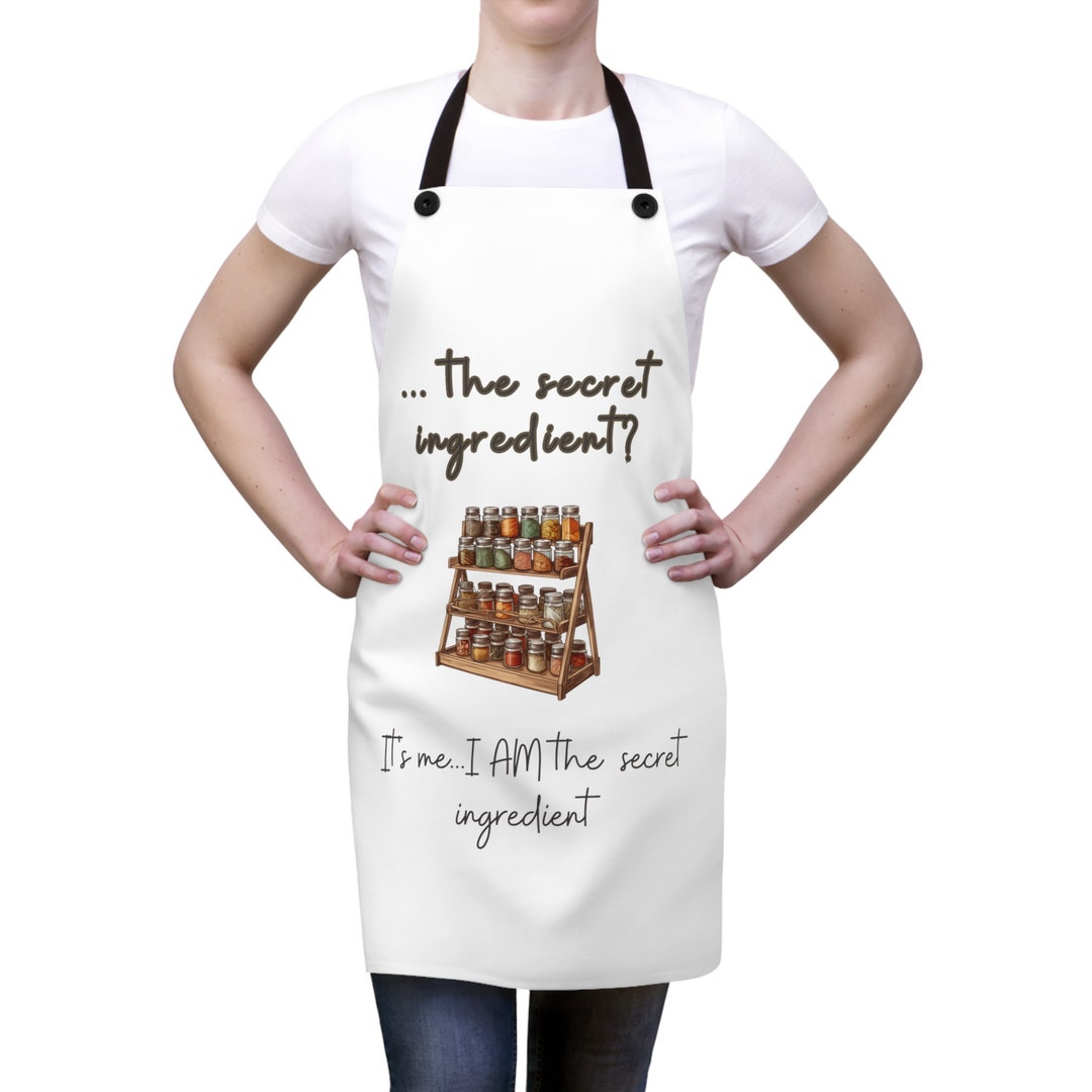 Handmade Chef Apron With Vibrant Spice Rack Design - Playful ...