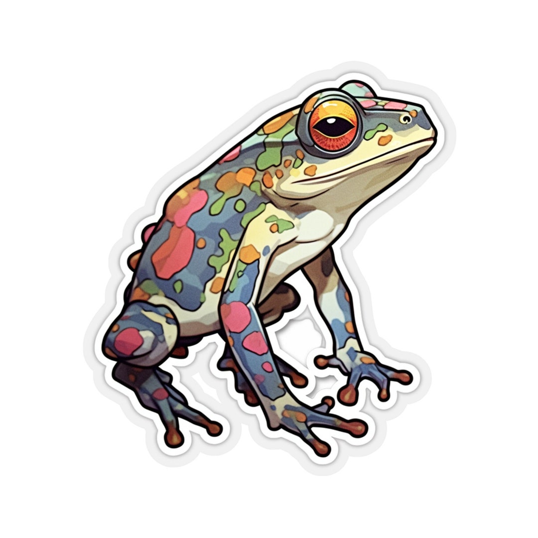 Kim Jung Gi Style Frog Stickers: Artistic Decals for Indoors - Etsy