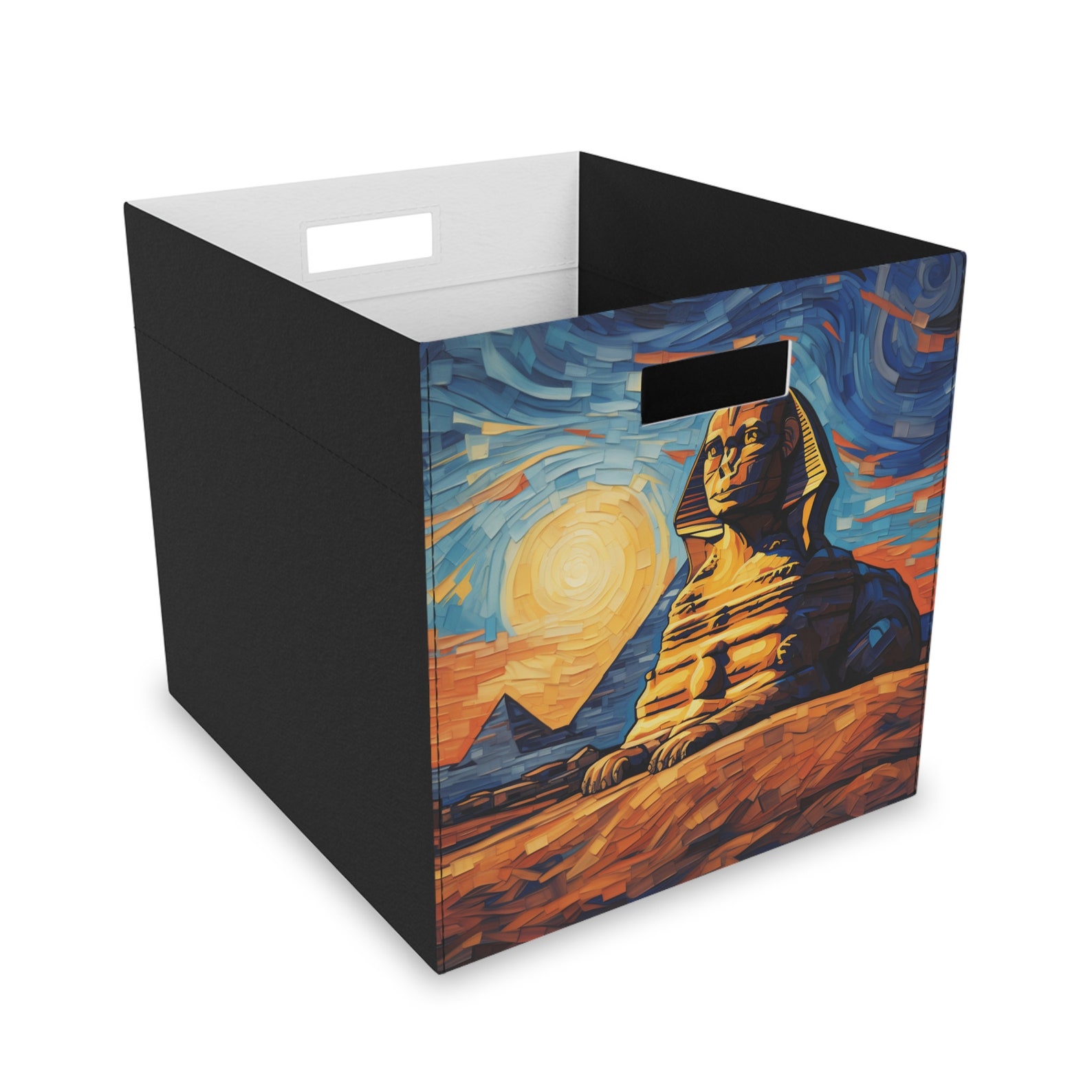 Van Gogh Starry Night Egyptian Art Felt Storage Box (1 per Order) - Etsy