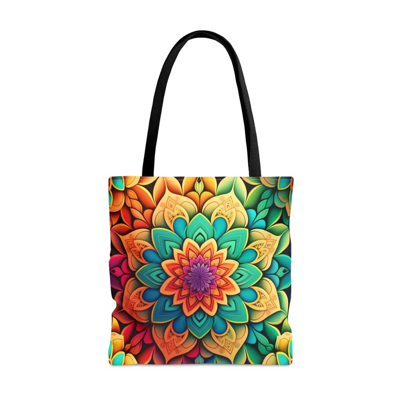Mandala Print Tote Bag - Etsy