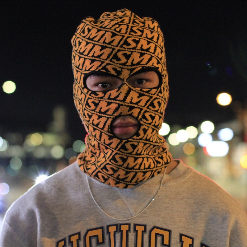 REVERSIBLE Ski Mask | Two Sides | All Over Print | Three Hole Balaclava ...