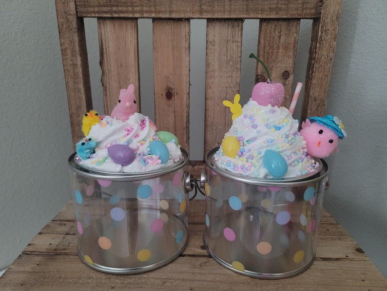 Easter Decor Container, Spring Decor, Easter Bunny, Candy Container - Etsy