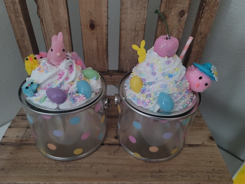 Easter Decor Container, Spring Decor, Easter Bunny, Candy Container - Etsy