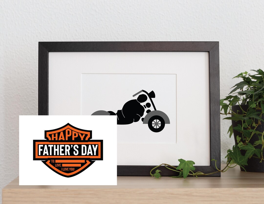 Father's Day Footprint Craft Kit: Motorcycle, Backhoe, Tractor - Etsy