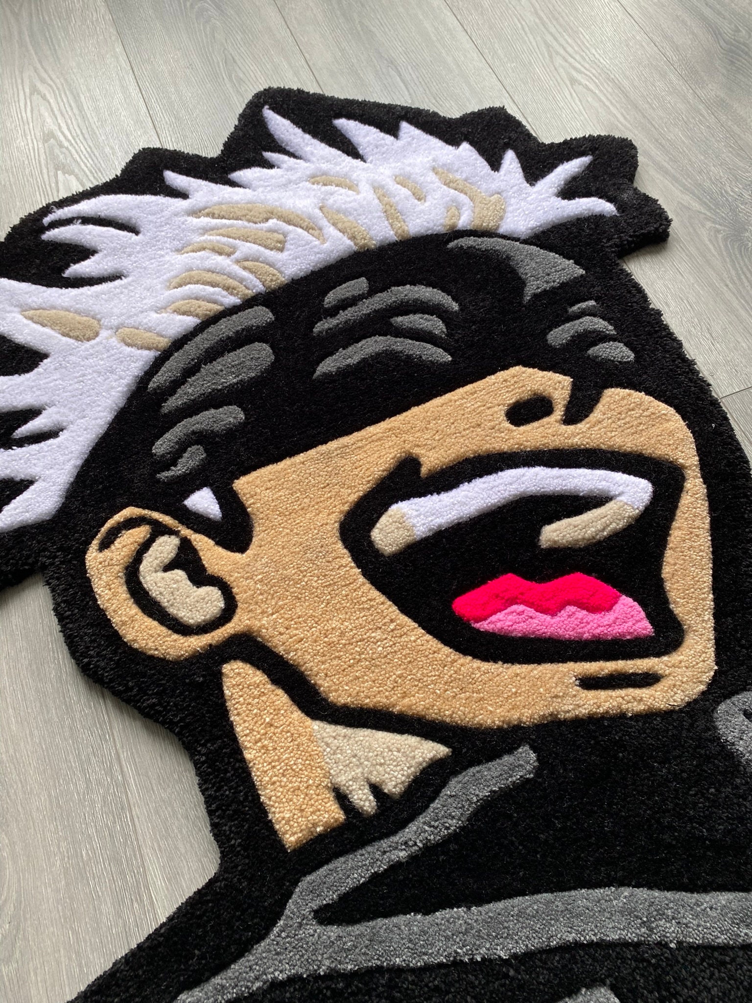 Satoru Gojo Inspired Jujutsu Kaisen Tufted Area Rug Anime Custom Rug ...