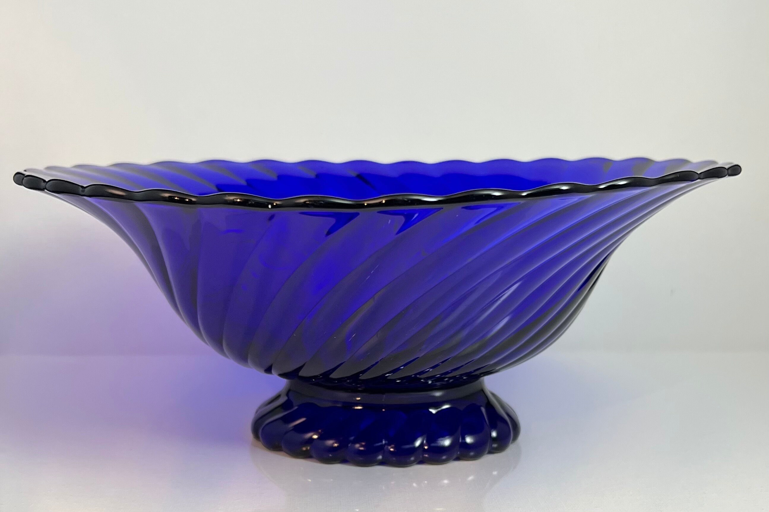 Imperial Glass No. 153 newbound Console Set in Ritz Blue Blue ...