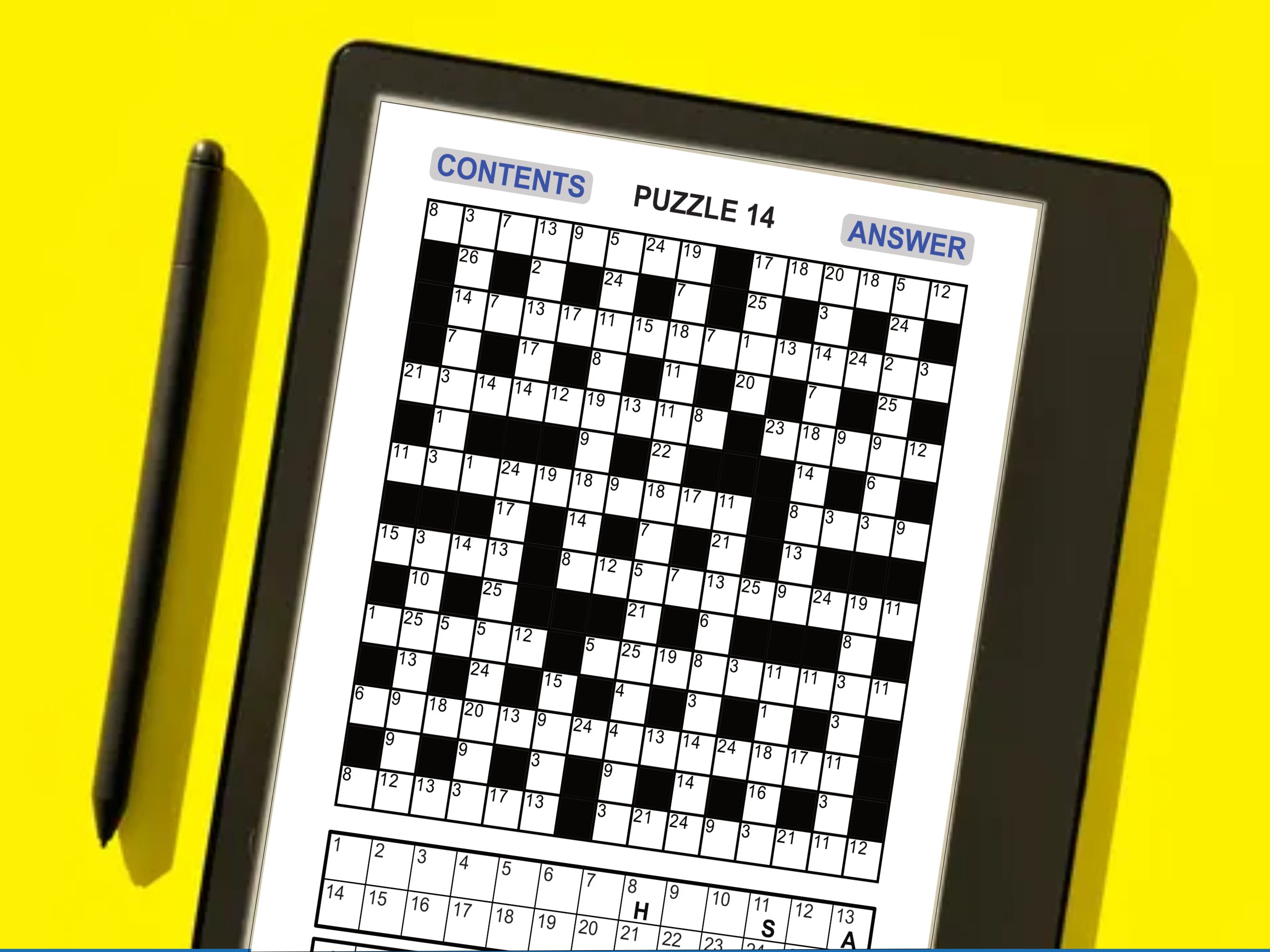 Kindle Scribe Codeword Puzzles Bundle Games and Puzzles PDF Template ...