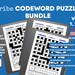 Kindle Scribe Codeword Puzzles Bundle Games and Puzzles PDF Template With Hyperlinks Digital ...