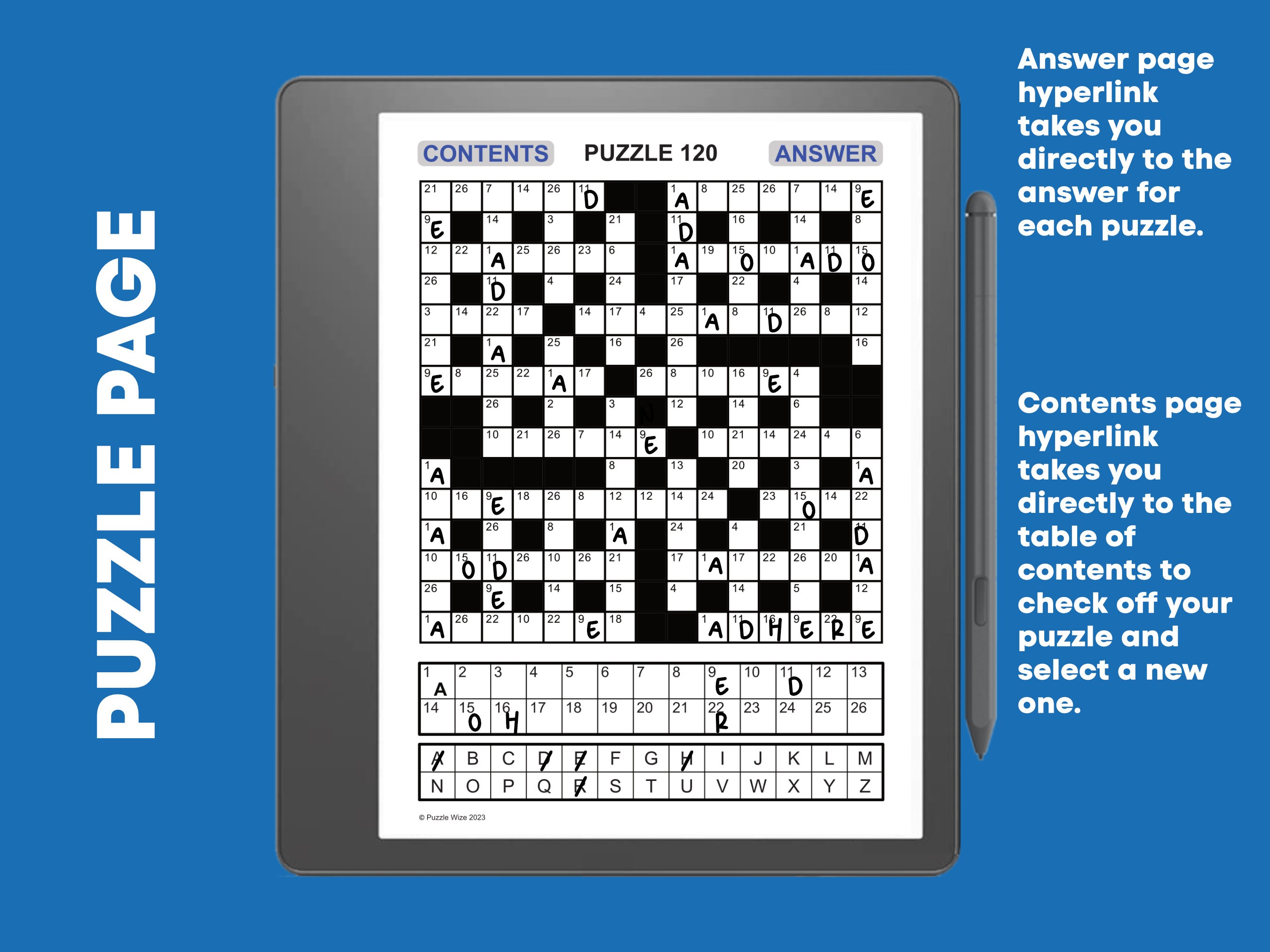 Kindle Scribe Codeword Puzzles Bundle Games and Puzzles PDF Template ...