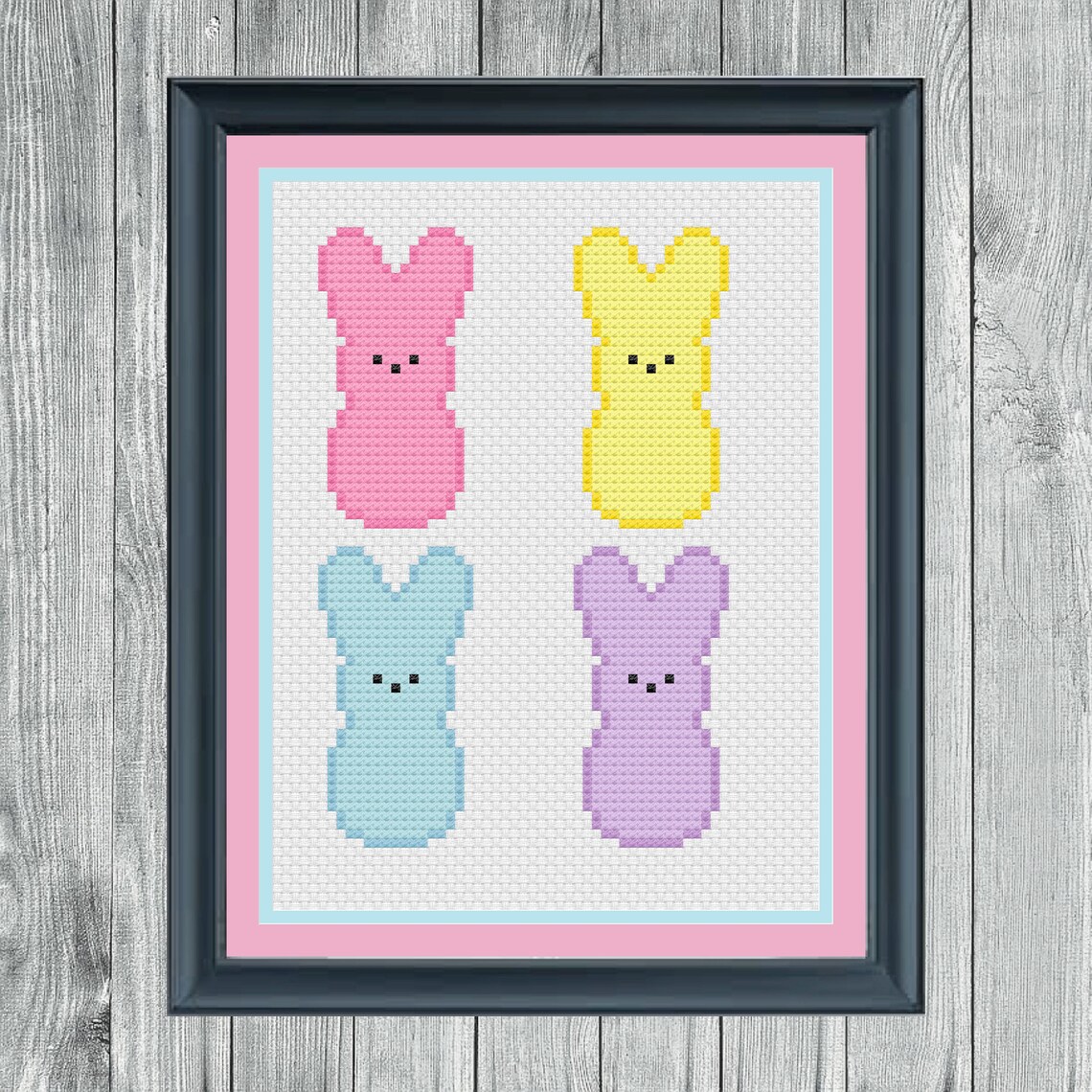 Peeps Cute Easter Spring Cross Stitch Pattern - Instant PDF Download ...