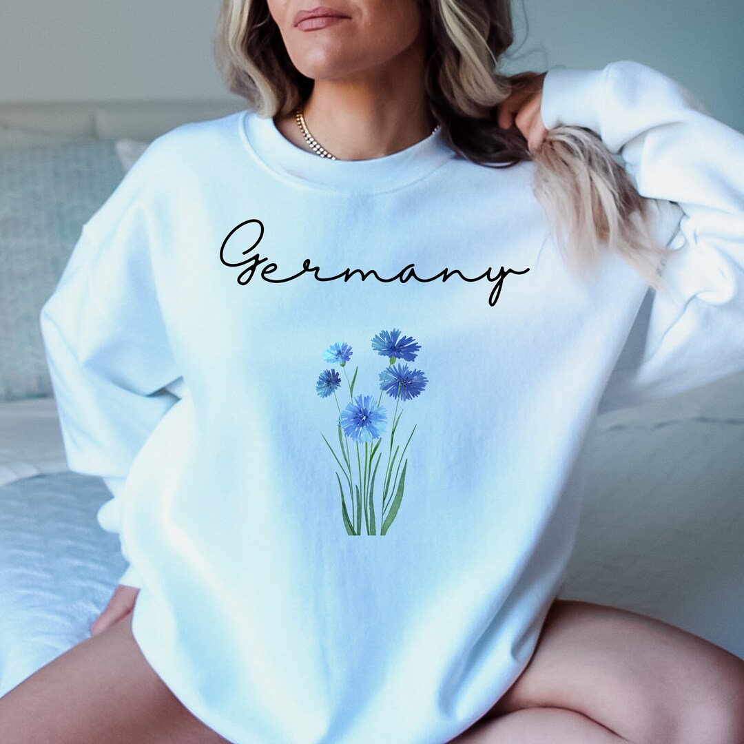 German National Flower Shirt, German Women's Sweatshirt, German Shirt ...