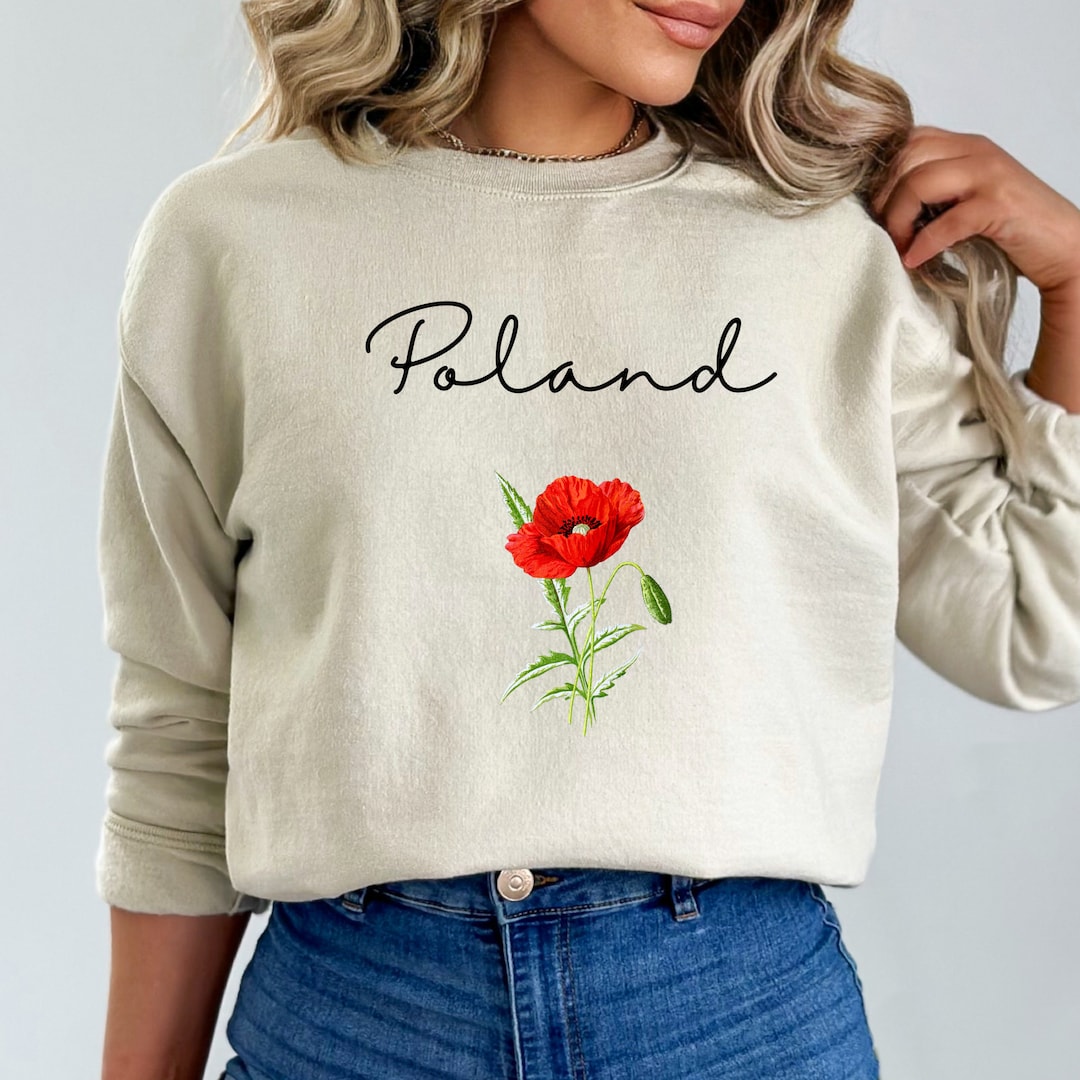 Polish National Flower Shirt, Polish Women's Sweatshirt, Polish Shirt ...