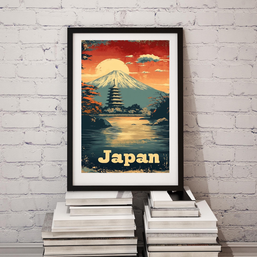Japanese Art Posters, Travel Wall Art Decor, Vintage Style Poster ...