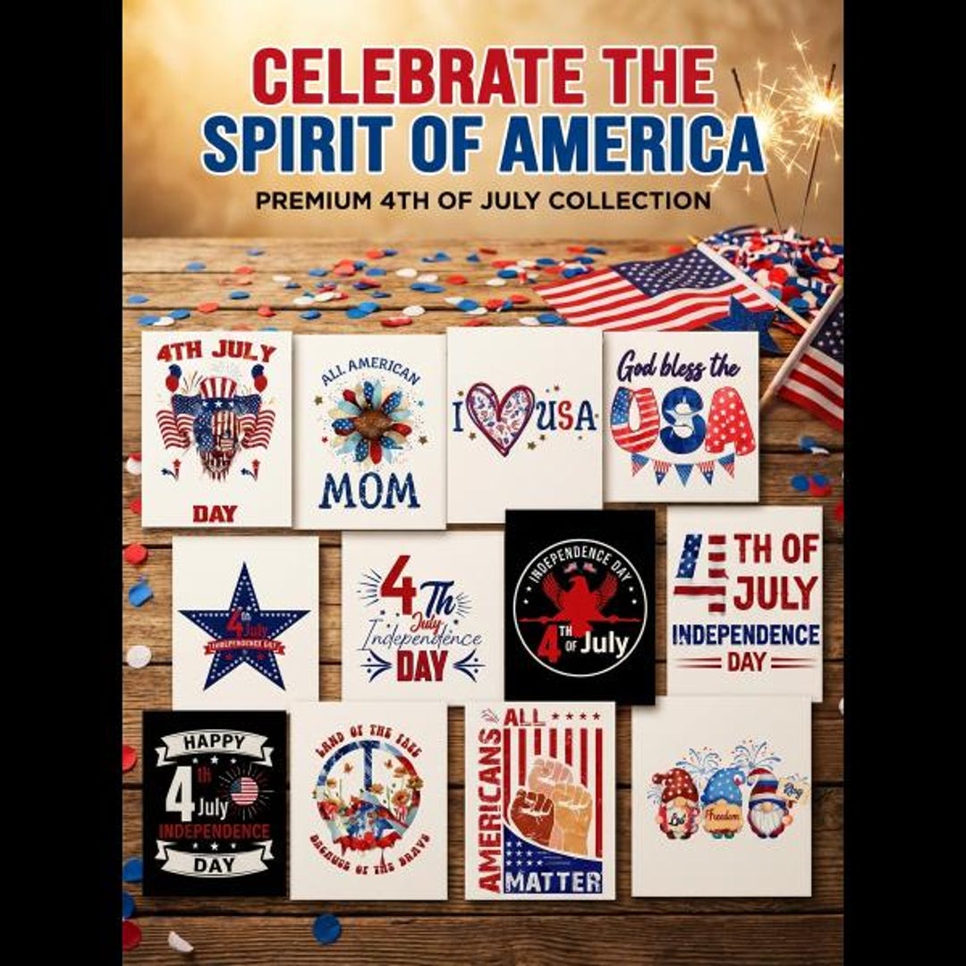 Celebrate the Spirit of America SVG Bundle: Patriotic Independence Day ...