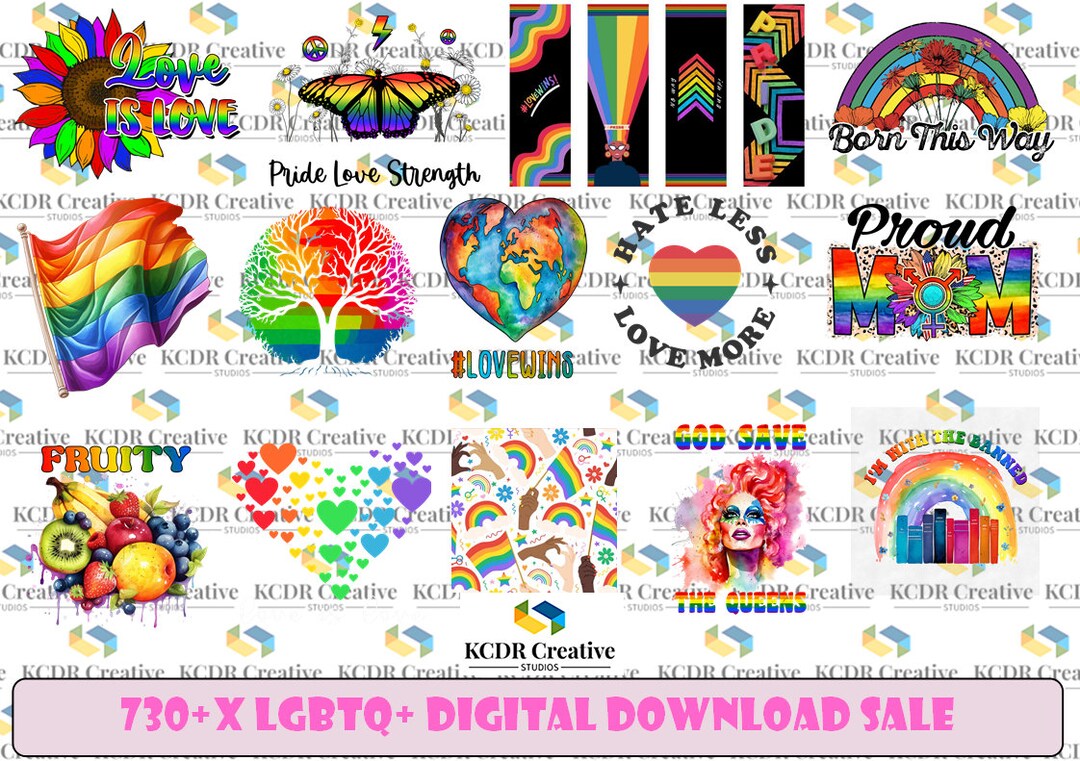 Celebrate Diversity With 730 Lgbtq-inspired Designs - Perfect for Pride ...