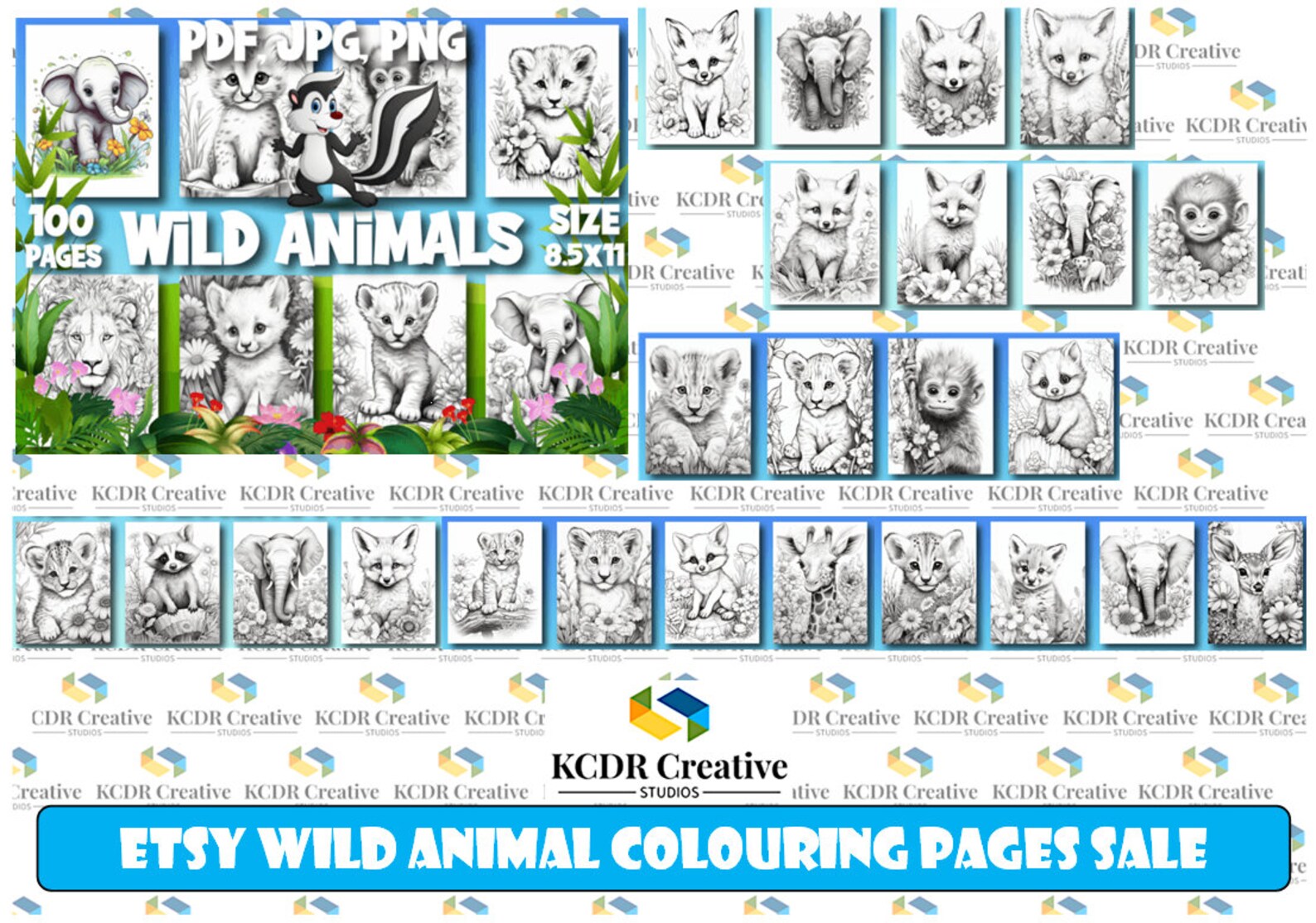 Coloring Pages for Adults in Recovery & Children in Recover Baby Wild ...