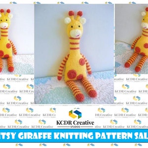 Giraffe Knitting Pattern Download | Adorable DIY Toy for Adults ...