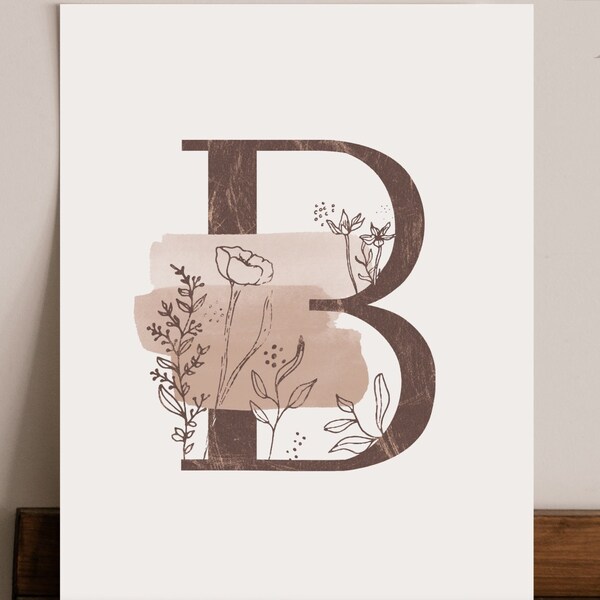 Floral Alphabet - Etsy