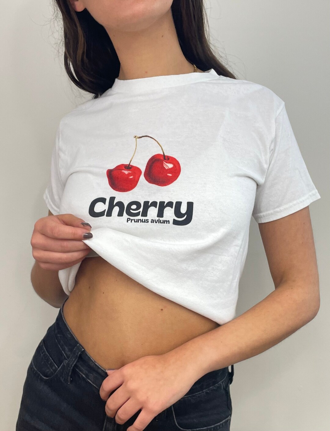 Y2K Baby Tee Vintage Baby Tee Graphic Baby Tee Y2K Crop Tee Graphic T Shirt Cherry Baby Tee ...