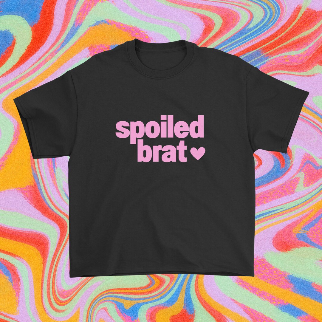 Y2K Baby Tee Spoiled Brat Shirt Slogan Baby Tee Funny Slogan Shirt Y2K ...
