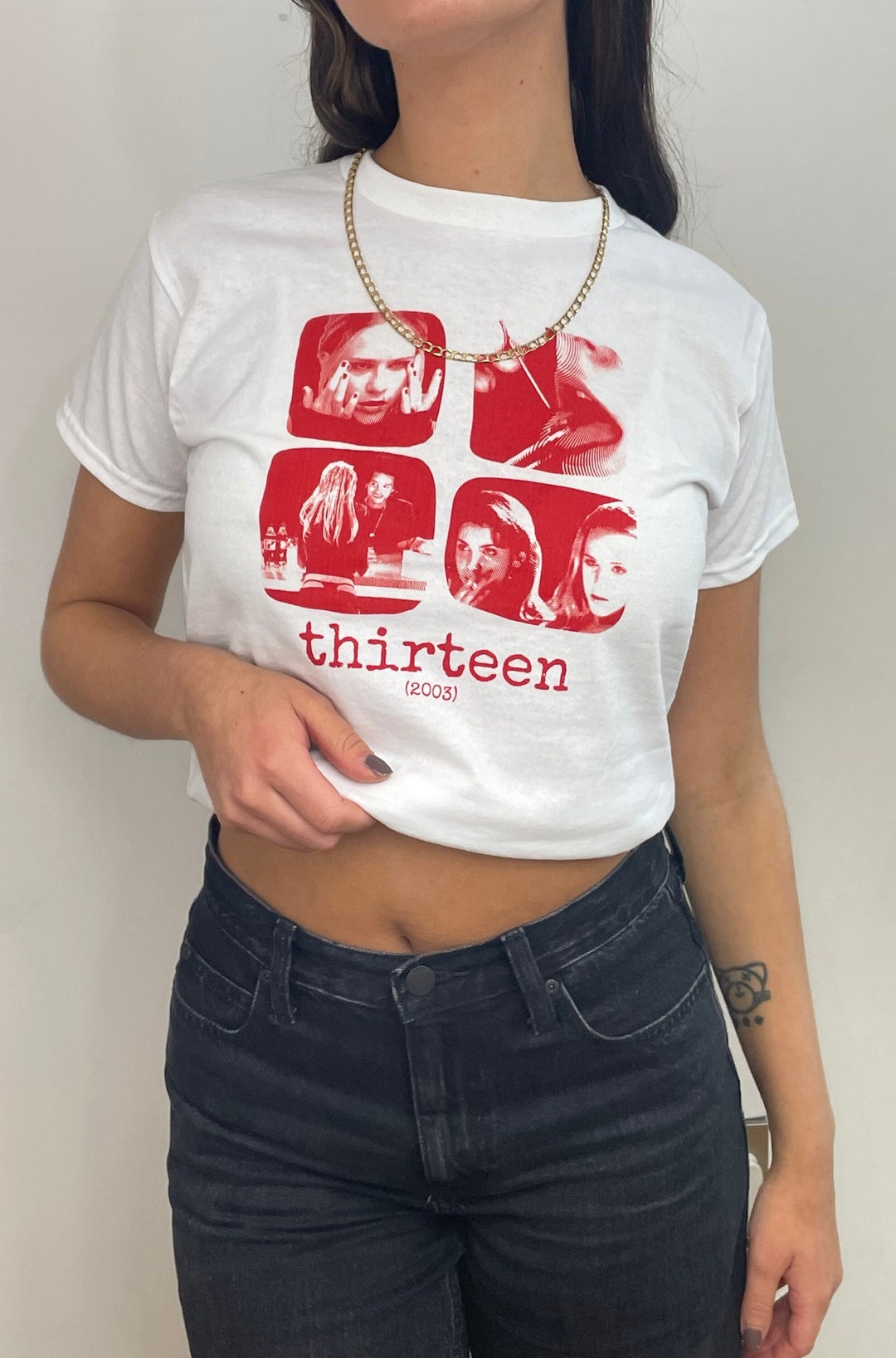 Thirteen Baby Tee Thirteen Movie Shirt Thirteen 2003 Movie Shirt Y2k ...