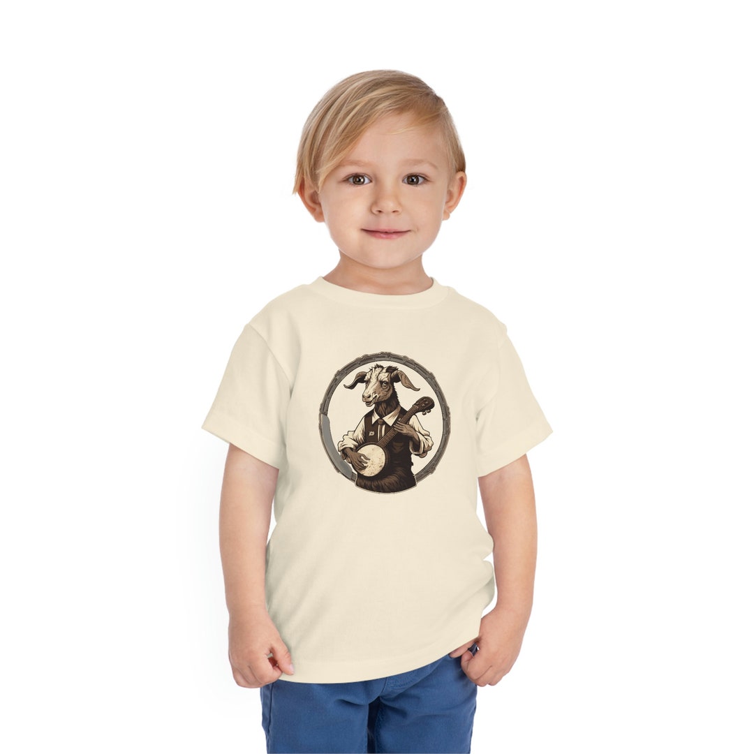 Baaanjo Picker - Goat Playing the Banjo (short Sleeve Banjo Shirt for ...