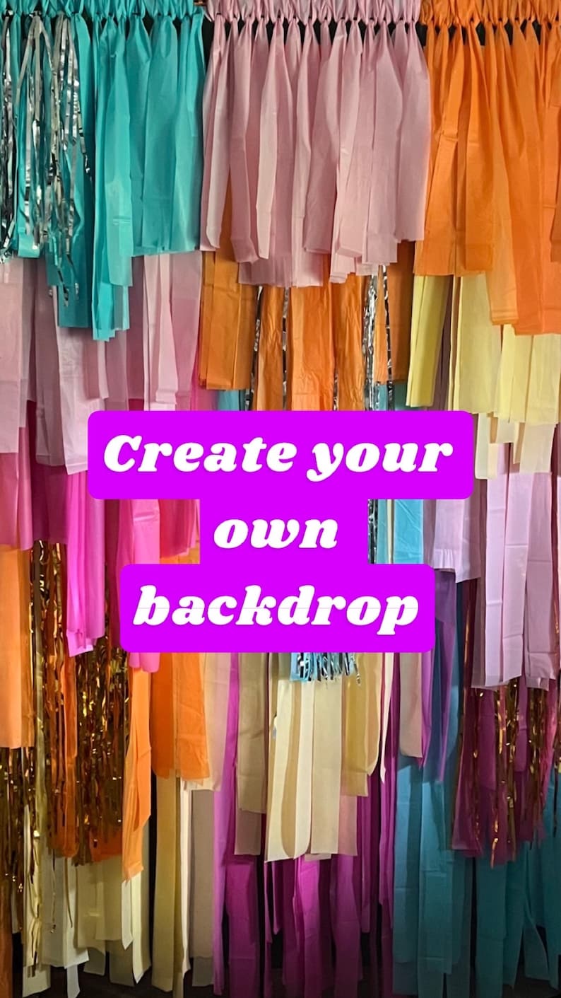Create Your Own Custom Fringe Backdrop - Etsy