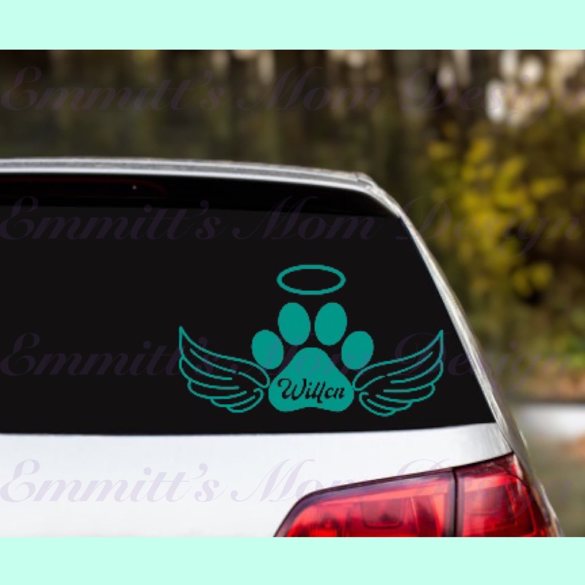 Dog Angel Wing Memorial Decal for Your Car, Laptop, or Any Other Smooth ...