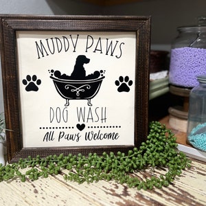Personalized Dog Themed Bath Decor/dog Shower/ Dog Grooming Farmhouse ...