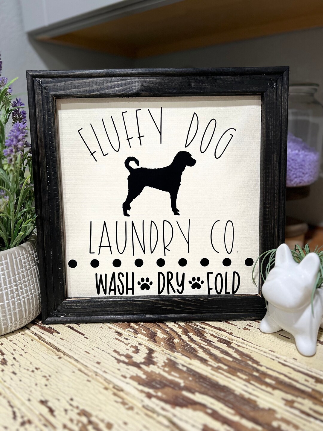 Personalized Dog Themed Laundry Room Decor/ Doggy Wall Decor Farmhouse ...