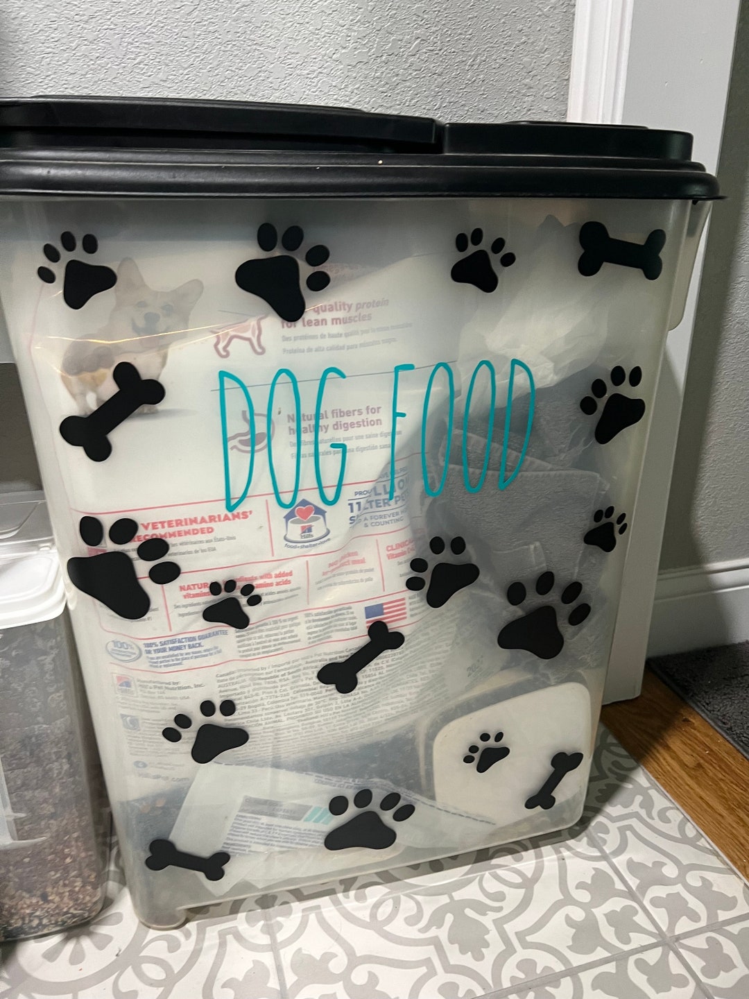 Dog Treat/food Container Label Decal for Your Container Jar - Etsy