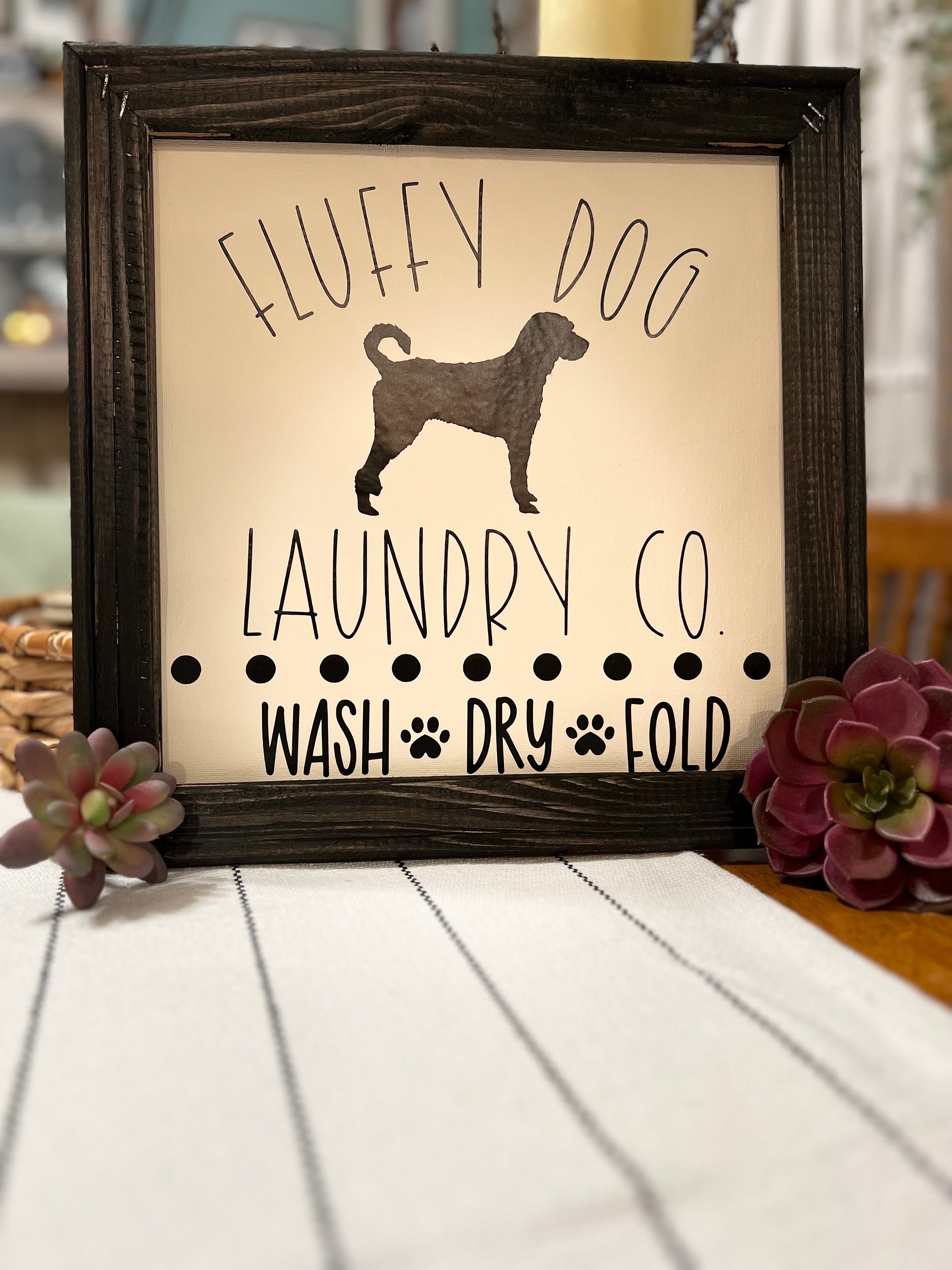 Personalized Dog Themed Laundry Room Decor/ Doggy Wall Decor Farmhouse ...
