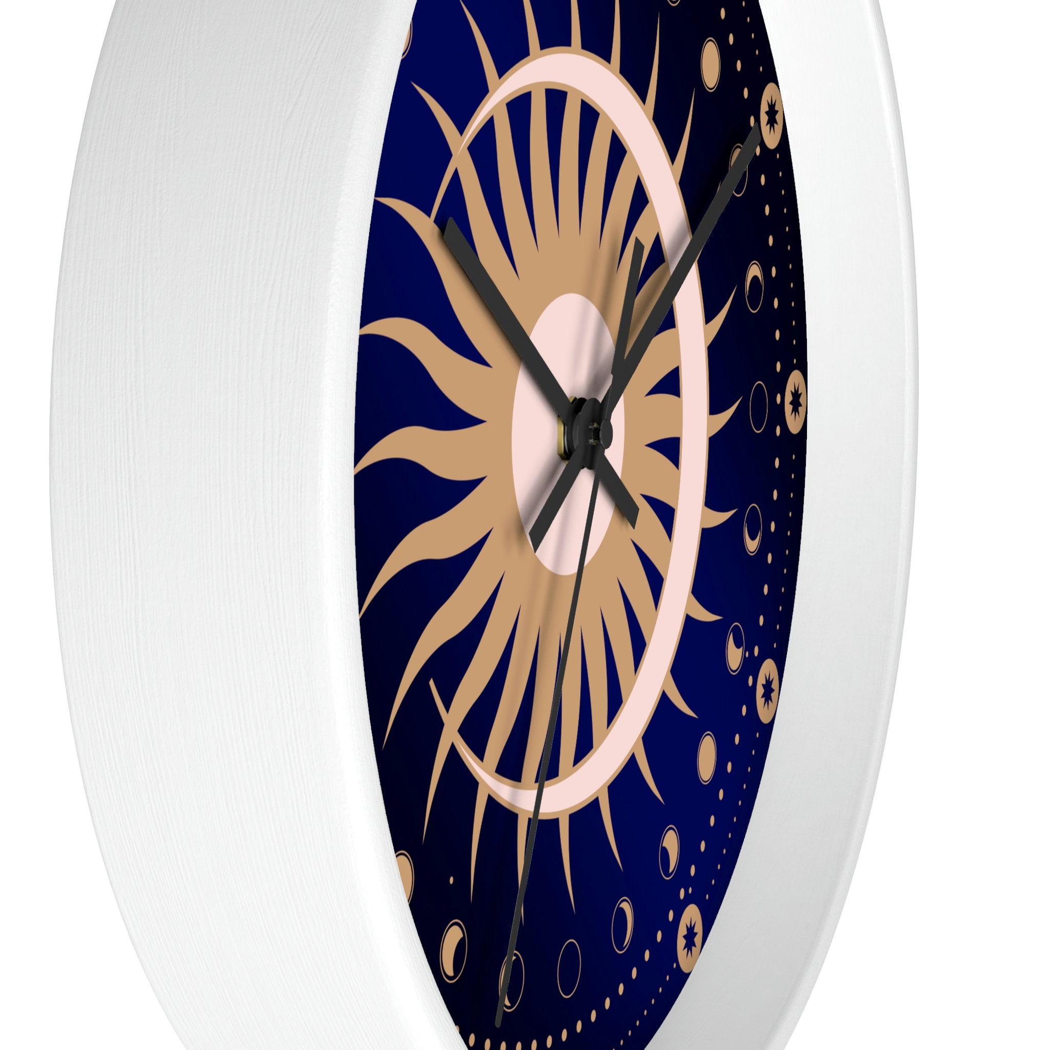 Sun and Moon Clock Sun and Moon Wall Clock Moon Phases - Etsy