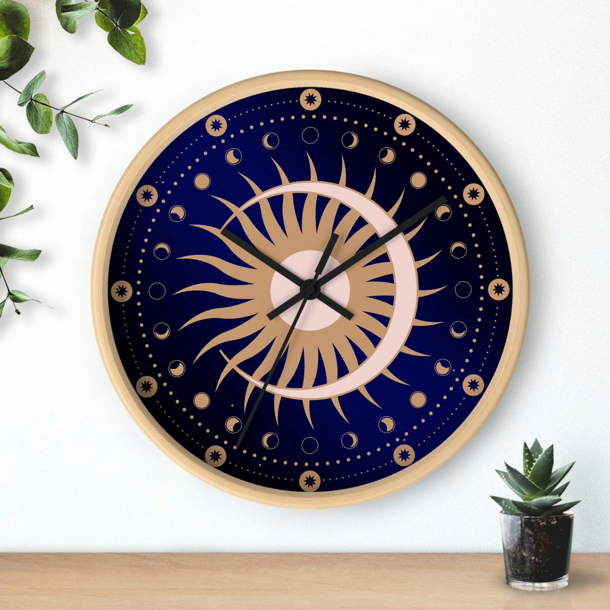 Sun and Moon Clock Sun and Moon Wall Clock Moon Phases - Etsy Sun and Moon Clock Sun and Moon Wall Clock Moon Phases - Etsy