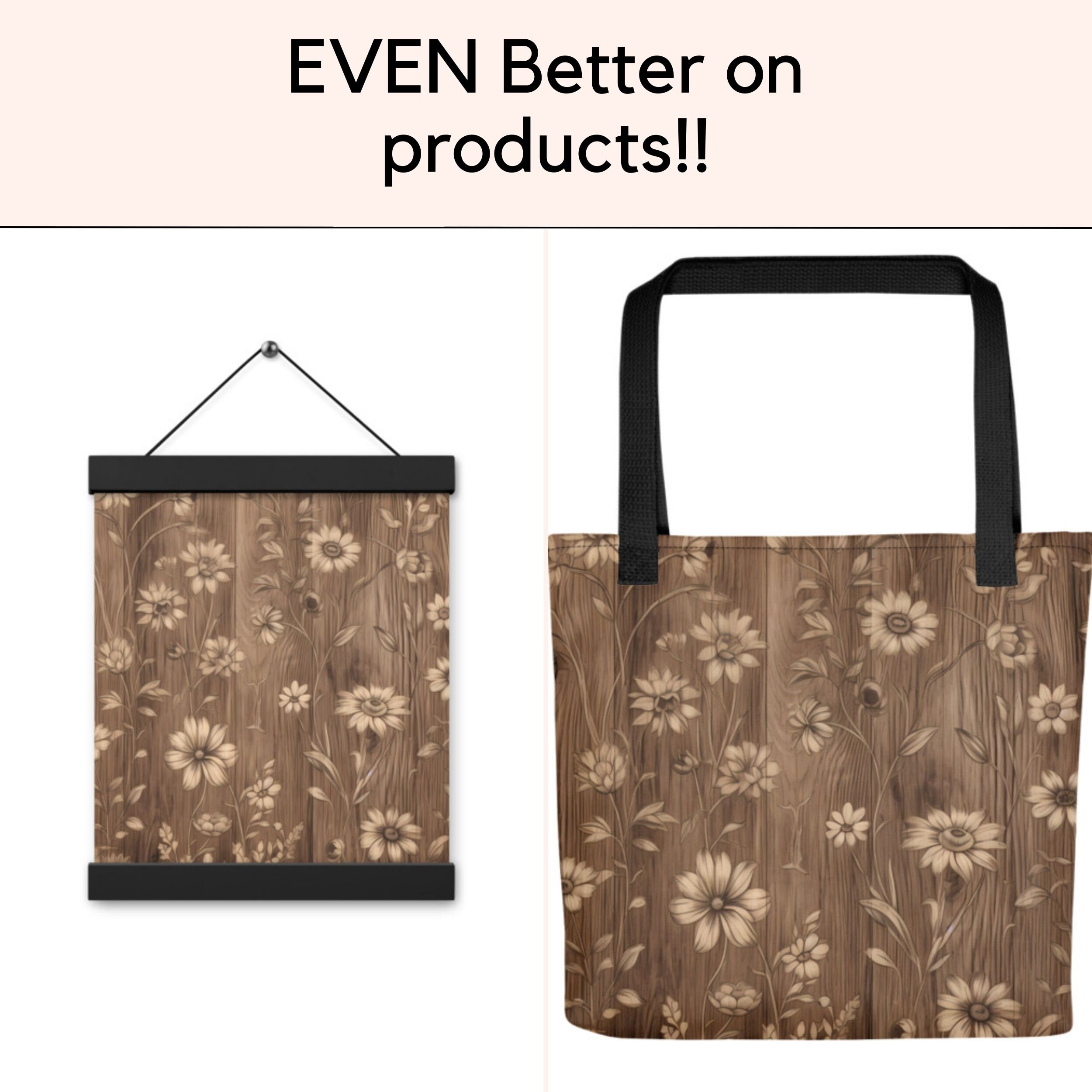 Floral Planks Digital Papers, Unique Floral Plank Pattern | Digital ...