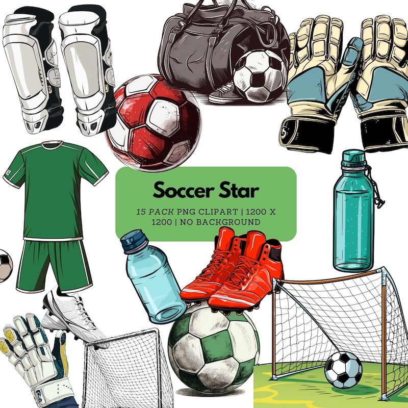 Soccer Goal Clip Art - Etsy