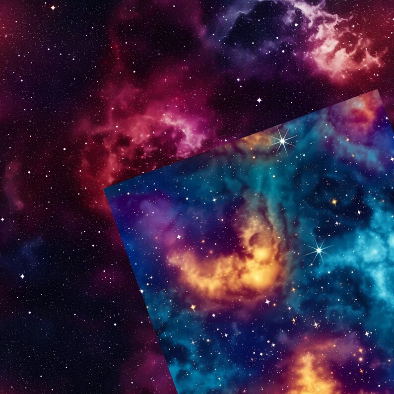Galaxy Digital Papers, Unique Galaxy Patterns | Digital Prints for ...