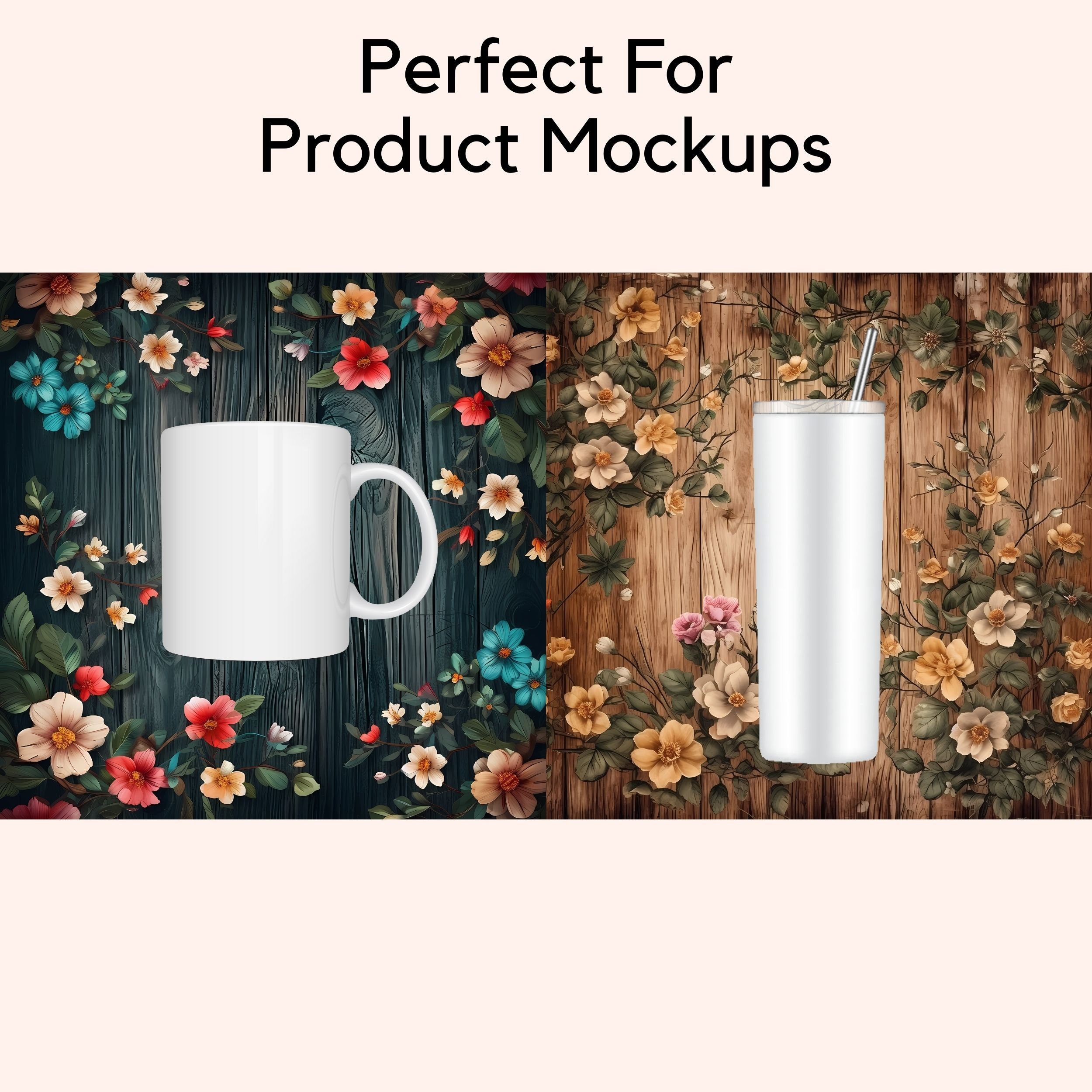 Floral Planks Digital Papers, Unique Floral Plank Pattern | Digital ...