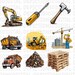 Construction Clipart Pack | Construction Tools, Constructions Vehicles ...