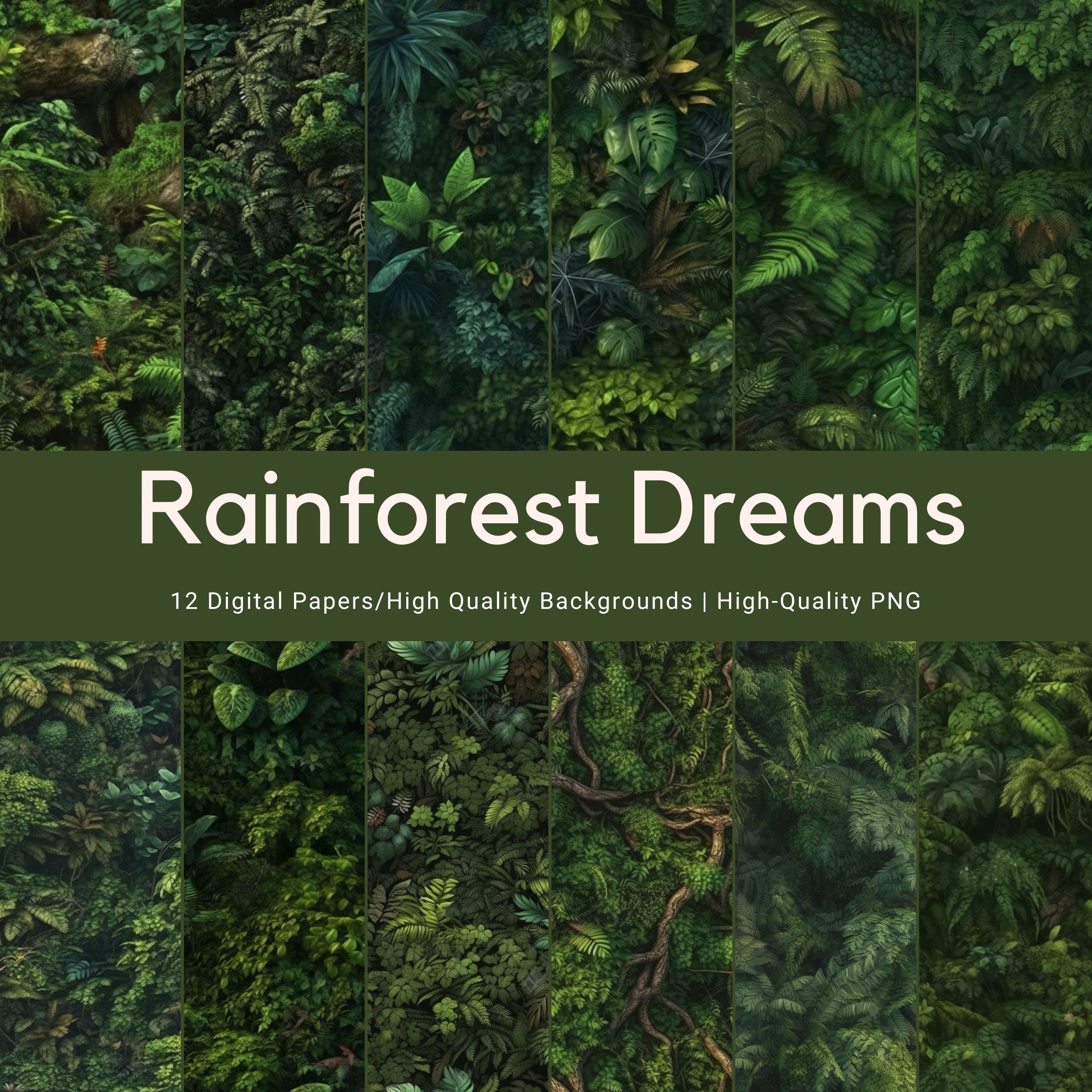 Rainforest Diorama Background