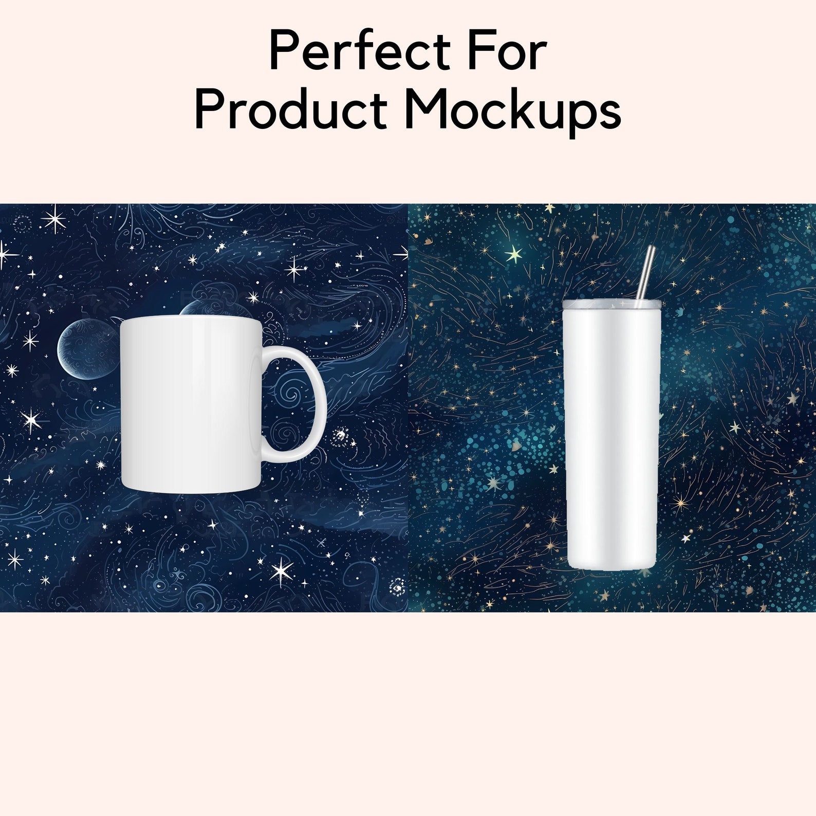 Starry Night Sky Digital Papers, Night Sky Pattern | Digital Prints for ...