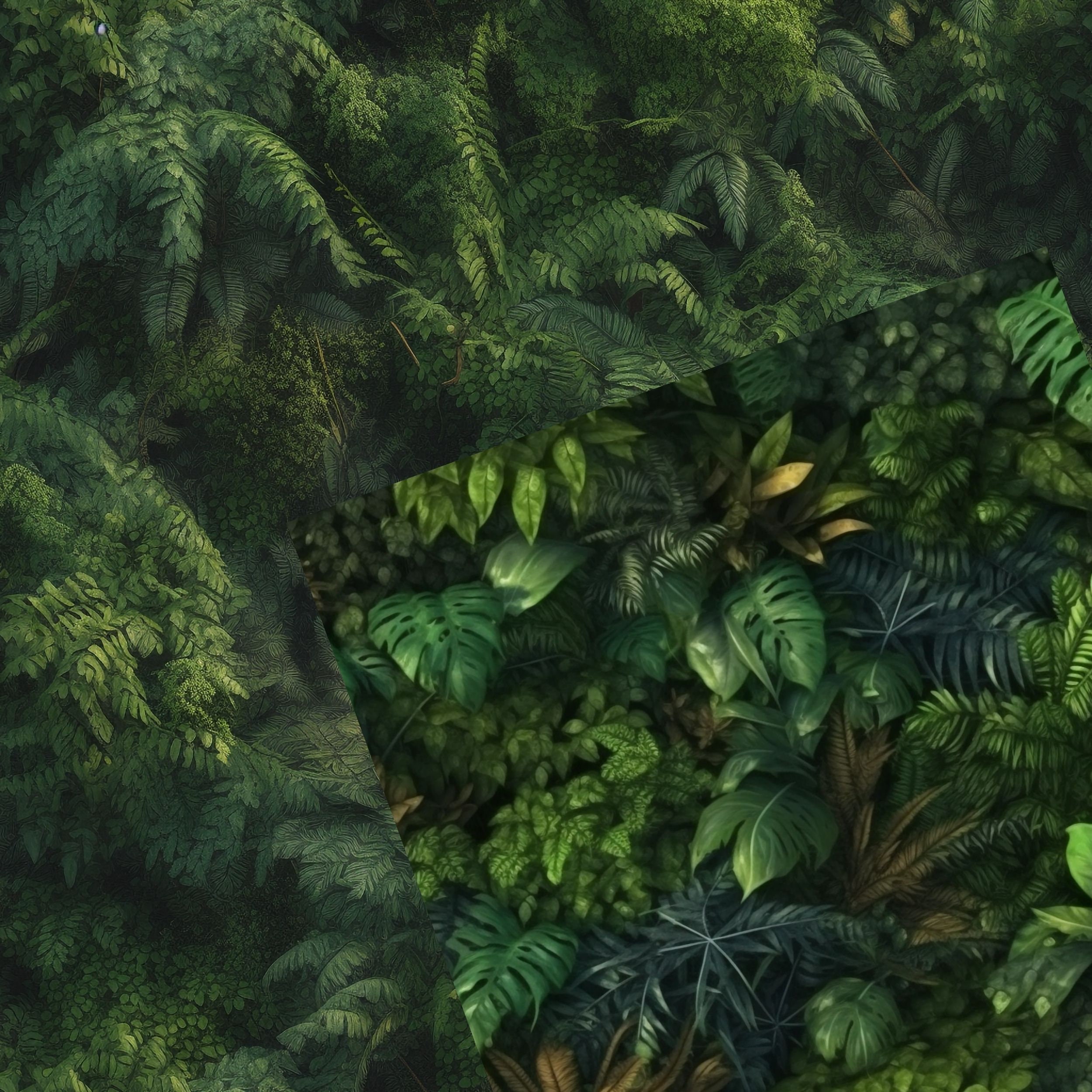 Rainforest Digital Paper, Rainforest Digital Pattern | Digital Prints ...