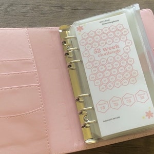 Individual Laminated Pink Savings Challenge | 500, 1000, 5000, 52 Week ...