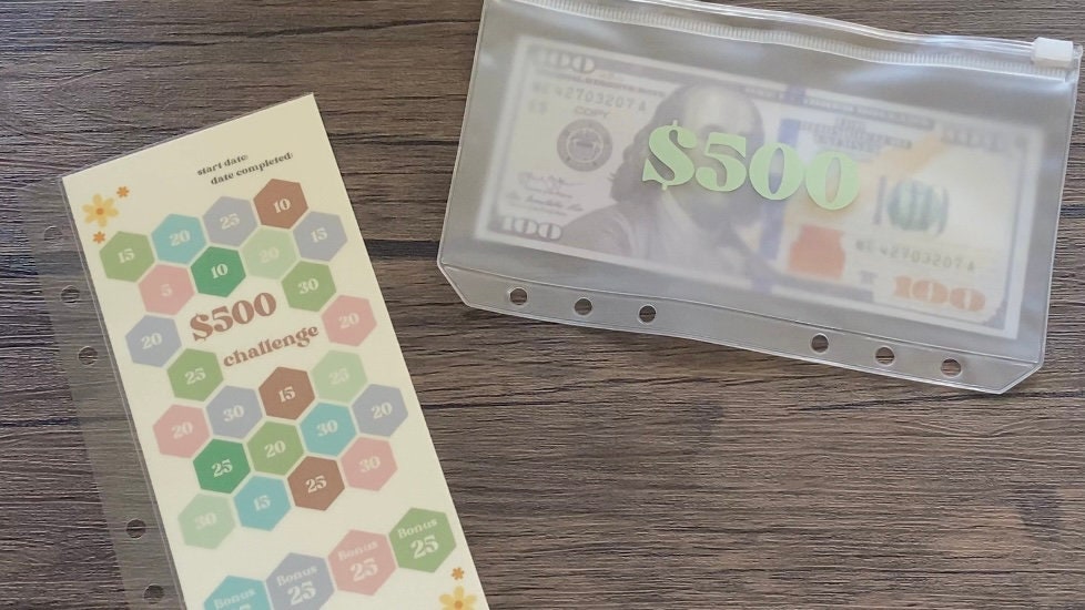 Individual Laminated Savings Challenge 500, 1000, 5000, 52 Week, 26 ...