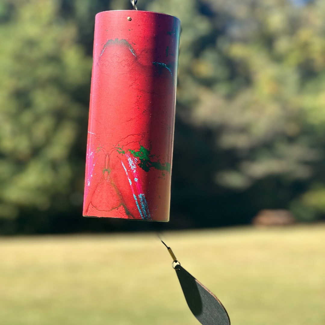 Cathmeowcraft 14-inch Fire Harmony Chimes Hand Crank Wind Chime - Etsy