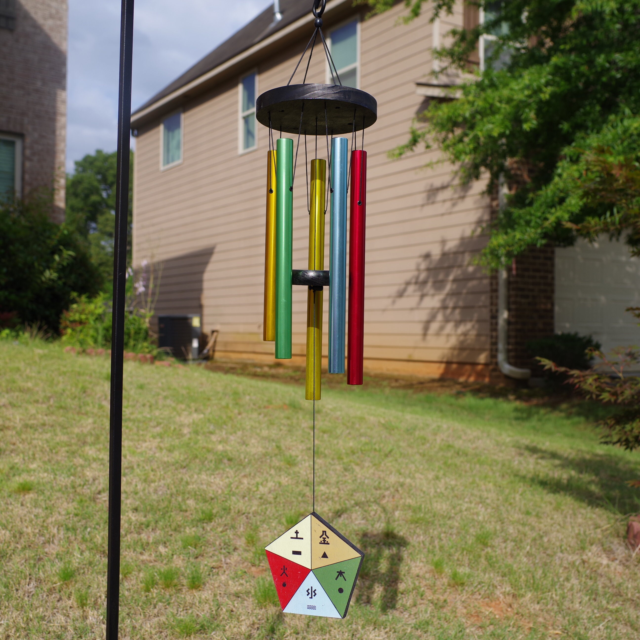 Cathmeow 36-inch Five Color Elements High-quality Metal Wind Chimes ...