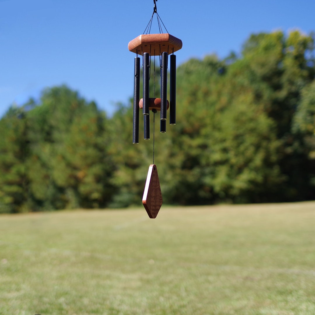 Cathmeow 28-inch Metal Wind Chimes, High-quality Frosted Black Colored ...