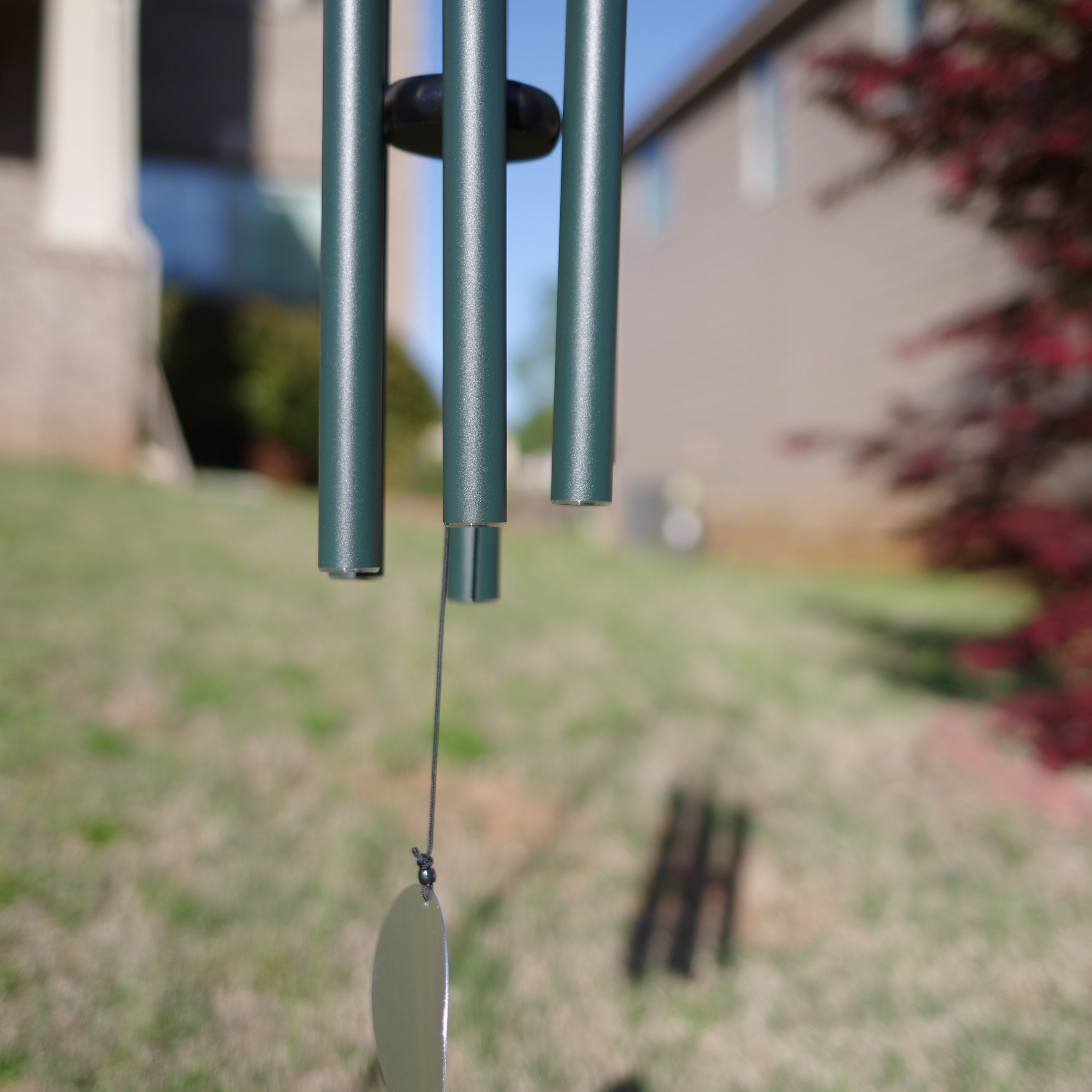 Cathmeow 36-inch Metal Ring Wind Chimes, Deep Tone, High-quality Green ...