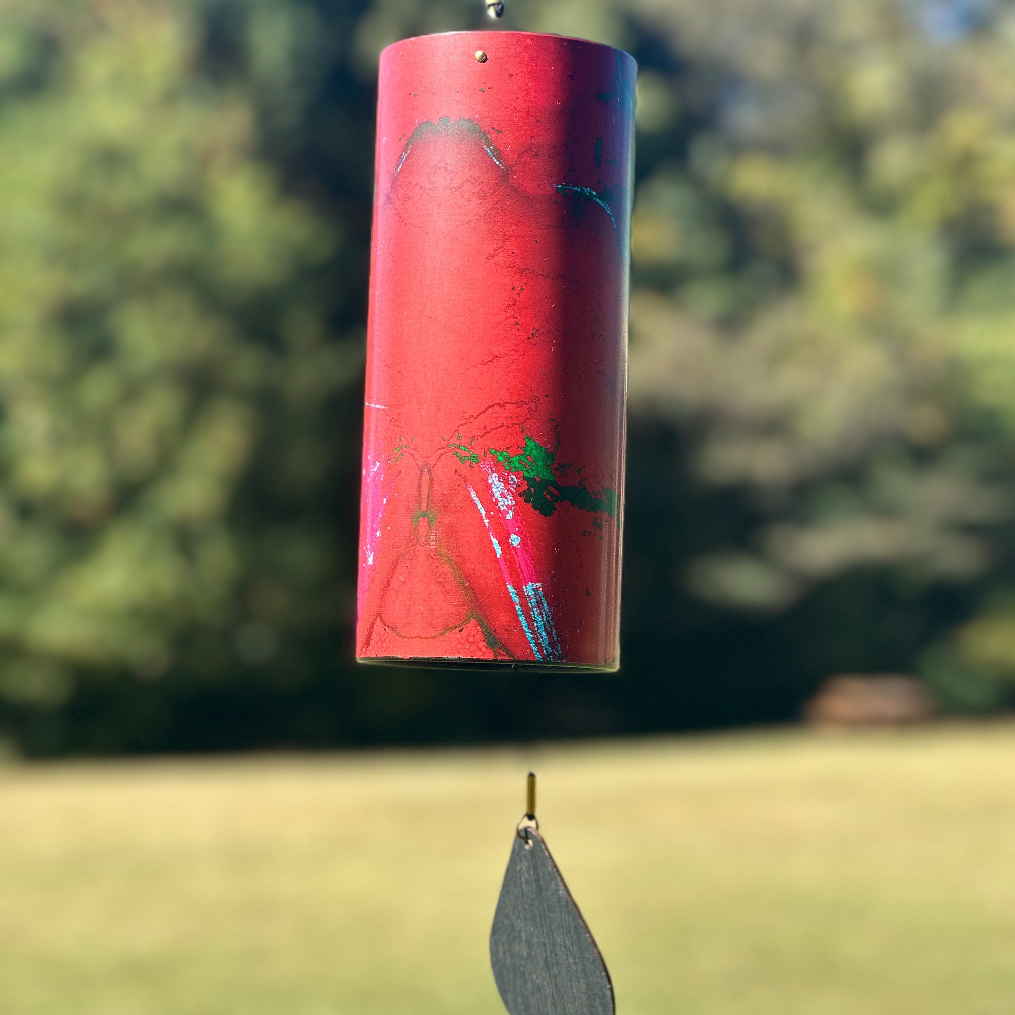 Cathmeowcraft 14-inch Fire Harmony Chimes Hand Crank Wind Chime - Etsy